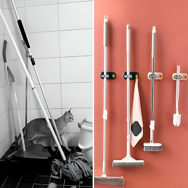 Univerzálny držiak na mopy, metly a iné (3 ks) | MOPHOOK – Toprabat.sk